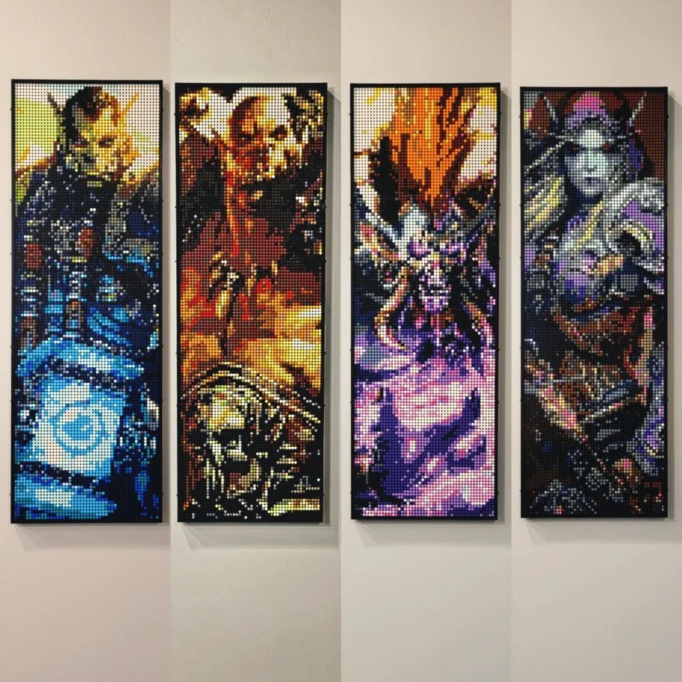 MMOGames.com | Artist Creates Magnificent World of Warcraft LEGO Portraits