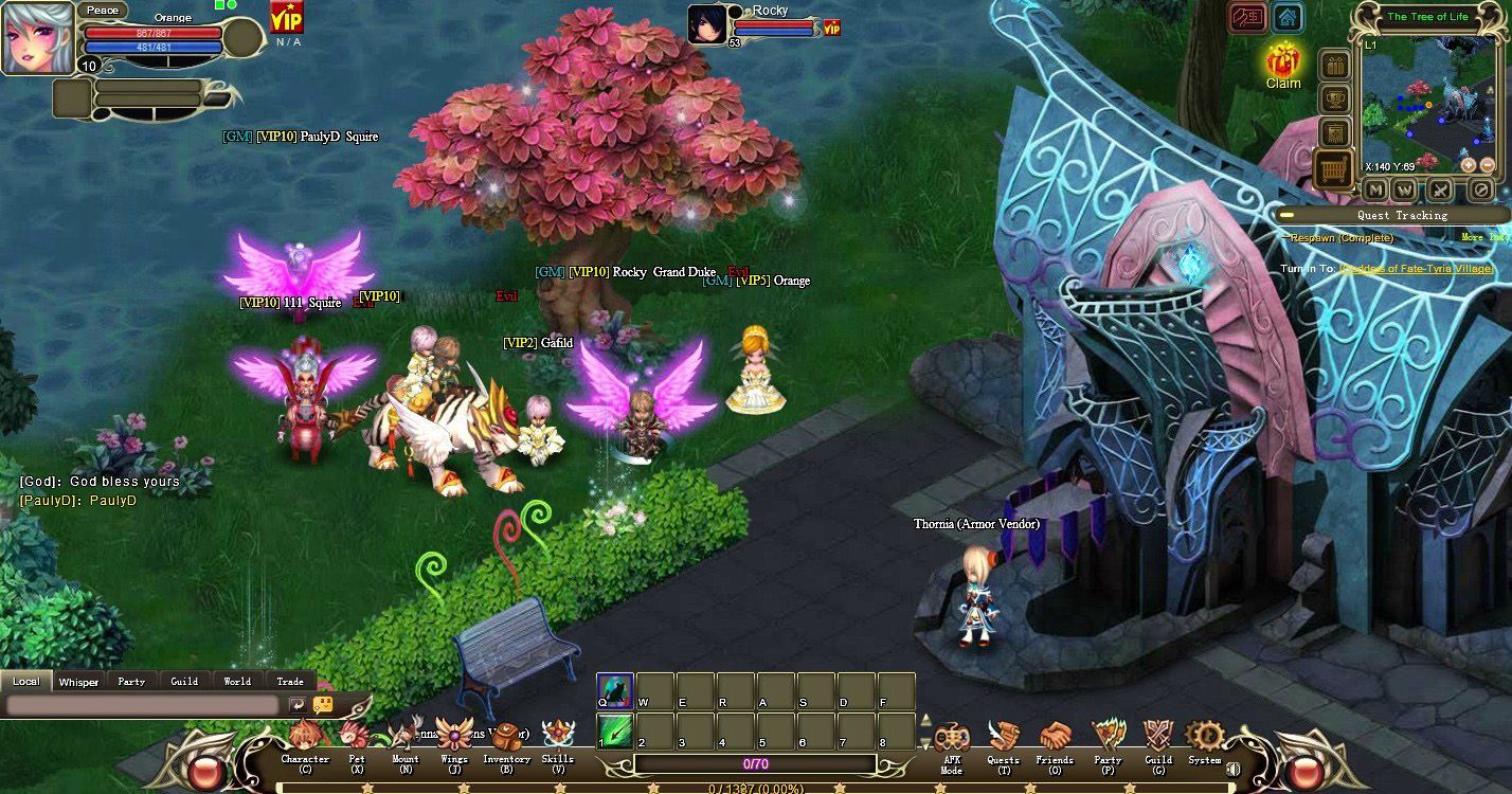 Fantasy Browser MMORPG Crystal Saga Review MMOGames