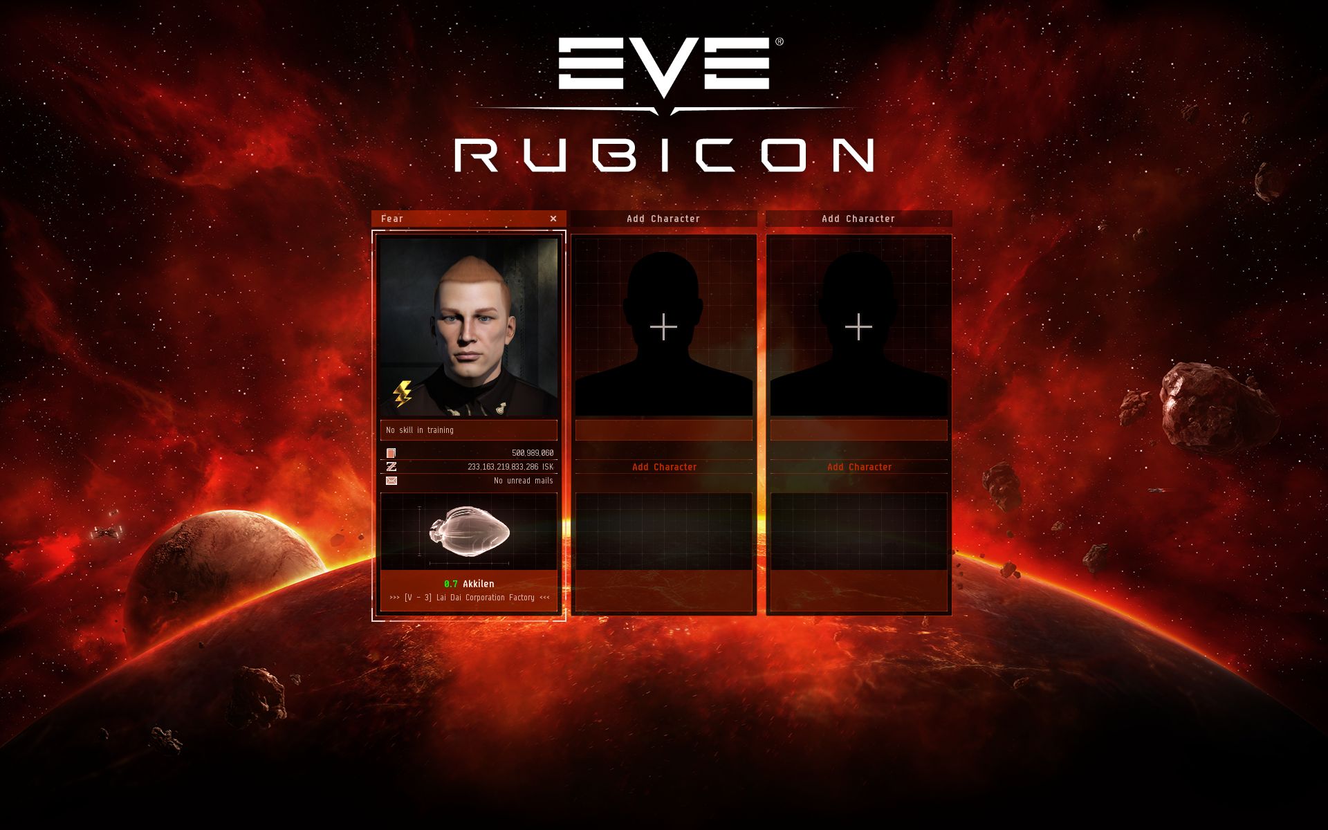 EVE Online Reveals New Character Selection Screen - MMOGames.com EVE Online Reveals New Character Selection Screen - MMOGames.com