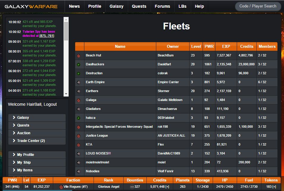 Galaxy Warfare - MMOGames.com